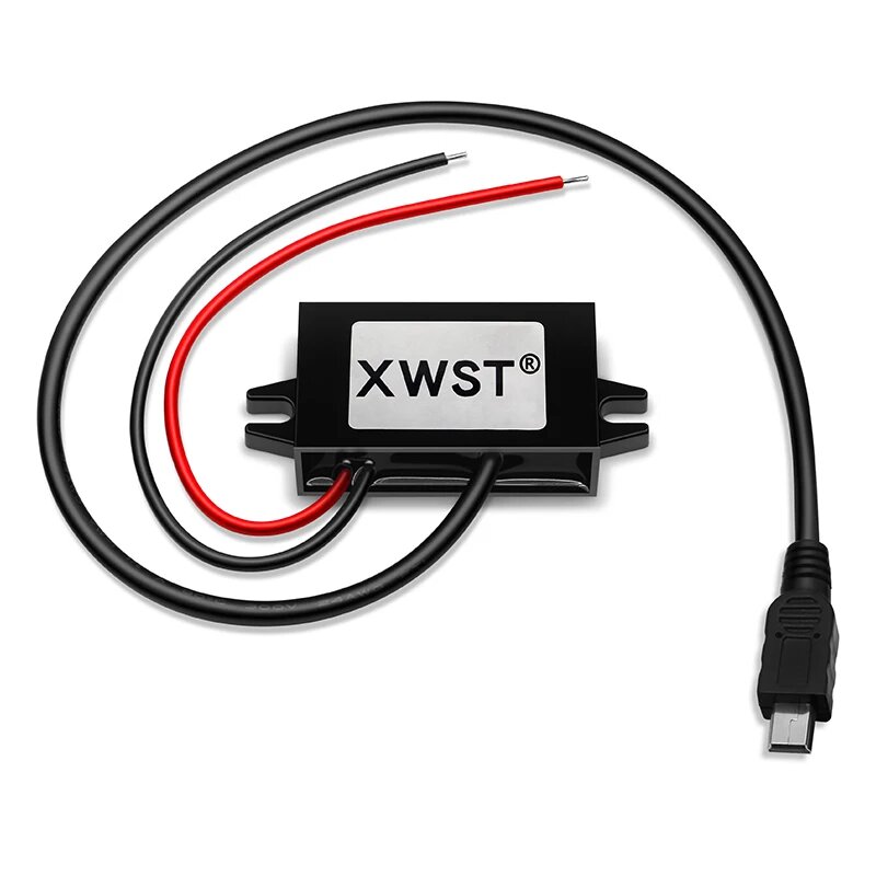 XWST DC-DC 12-24В в 5В, 3А, Type-C, черный