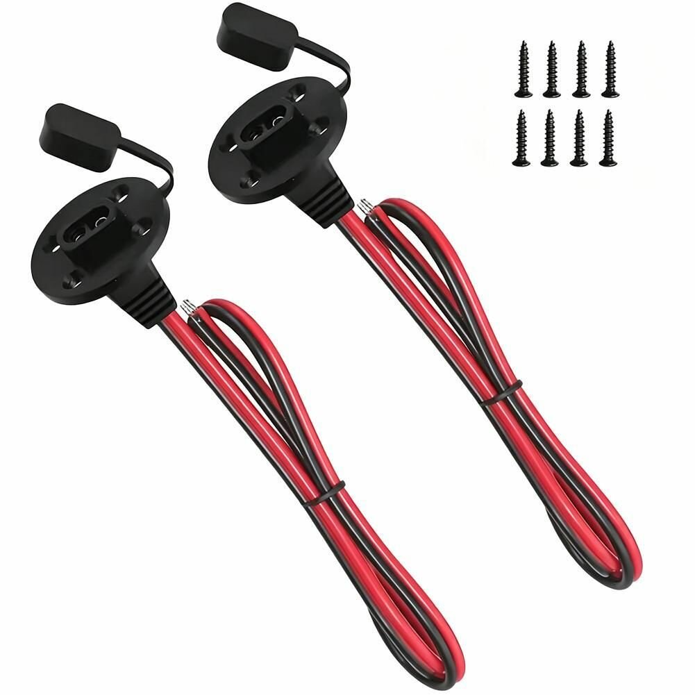 Герметичный SAE разъем для боковой стенки, провод 12AWG, медь, 2 шт, для мотоциклов, авто, солнечных генераторов ещё