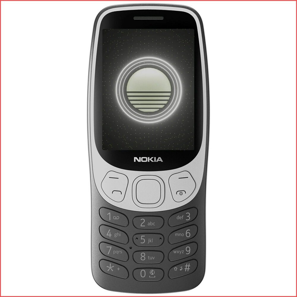 Кнопочный телефон NOKIA 3210 4G, Dual Sim, EAC, черный (TA-1618)