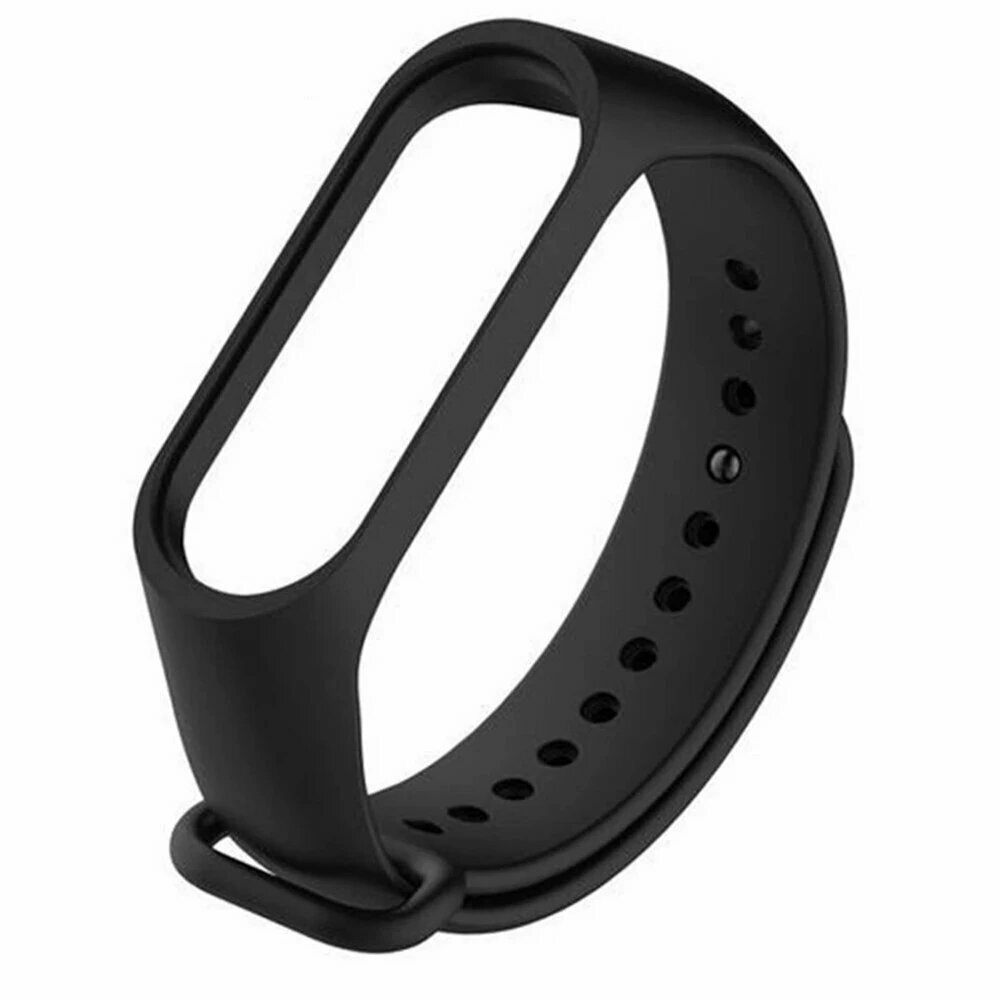 Спортивный ремешок FARAJIAJ для Xiaomi Mi Band 5 Черный, черный