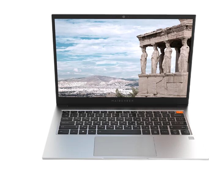 Ноутбук MAIBENBEN B114C 14" IPS, AMD Ryzen 5 7640HS, 16GB DDR5, 512GB SSD, Radeon 760M, Windows 11 Pro, silver