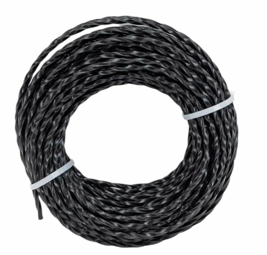 FBT C 2.4twist Леска для триммера нейлоновая 2,4мм, 15м, витой квадрат с сердечником FAVOURITE