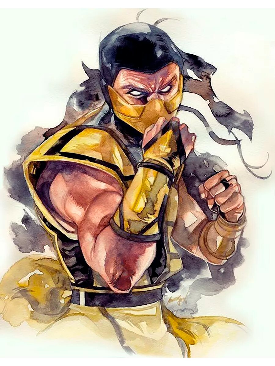 Картина по номерам 40х50 Mortal Kombat