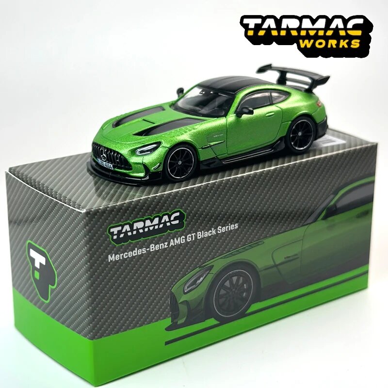 Tarmac Works 1:64 Mercedes Benz AMG GT Матовая зеленая модель автомобиля TW GT Green