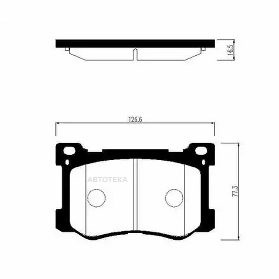 Колодки тормозные передние HSB HP1050 HYUNDAI Genesis 14- 4WD R17,18/ Equus 08- KIA Quoris 12-