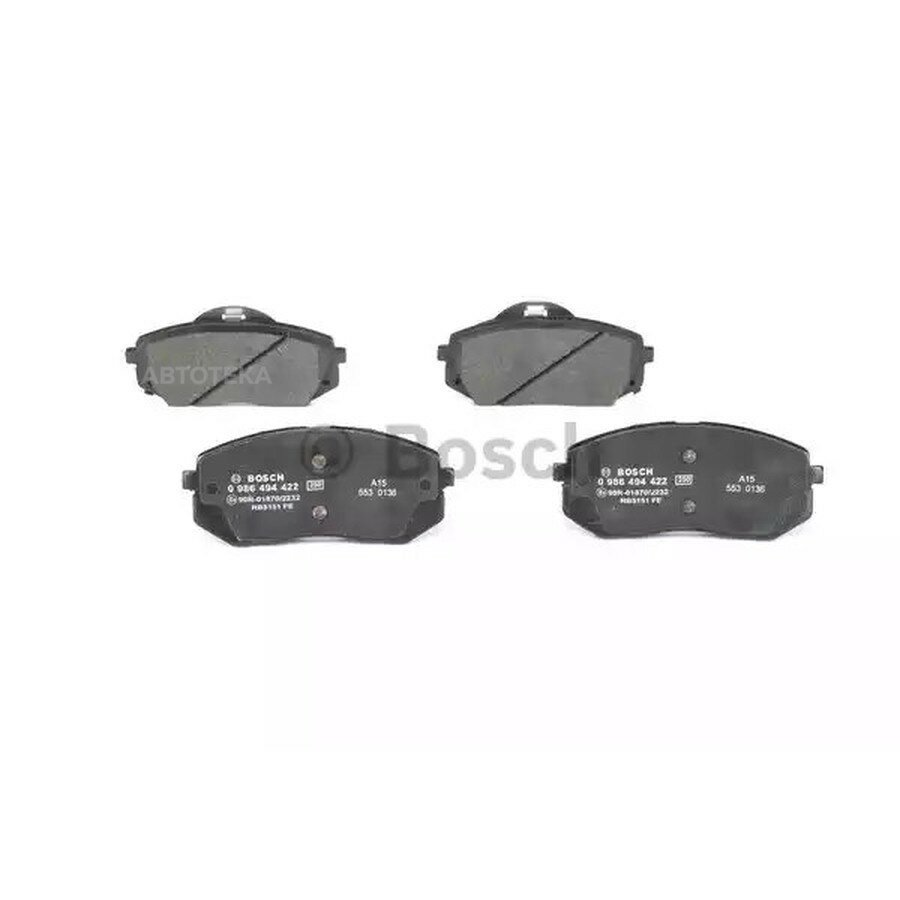 Колодки тормозные HYUNDAI IX35 10-/KIA SPORTAGE 10-/CARENS 02- передние BOSCH 0986494422