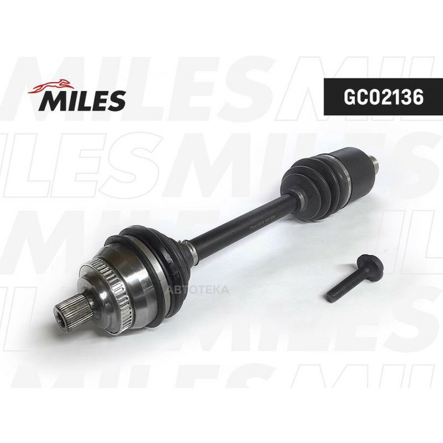 Привод в сборе правый (ABS) VW SHARAN/FORD GALAXY/SEAT ALHAMBRA 1.9D 95-00 МКПП (GKN 302835) GC02136 MILES GC02136