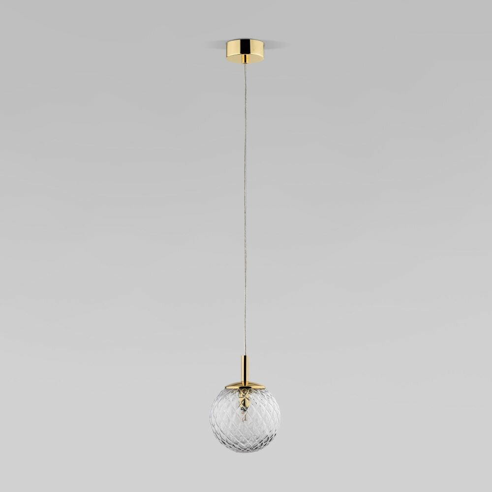 Подвесной светильник со стеклянным плафоном TK Lighting 759 / подвесной светильник / Cadix Gold.