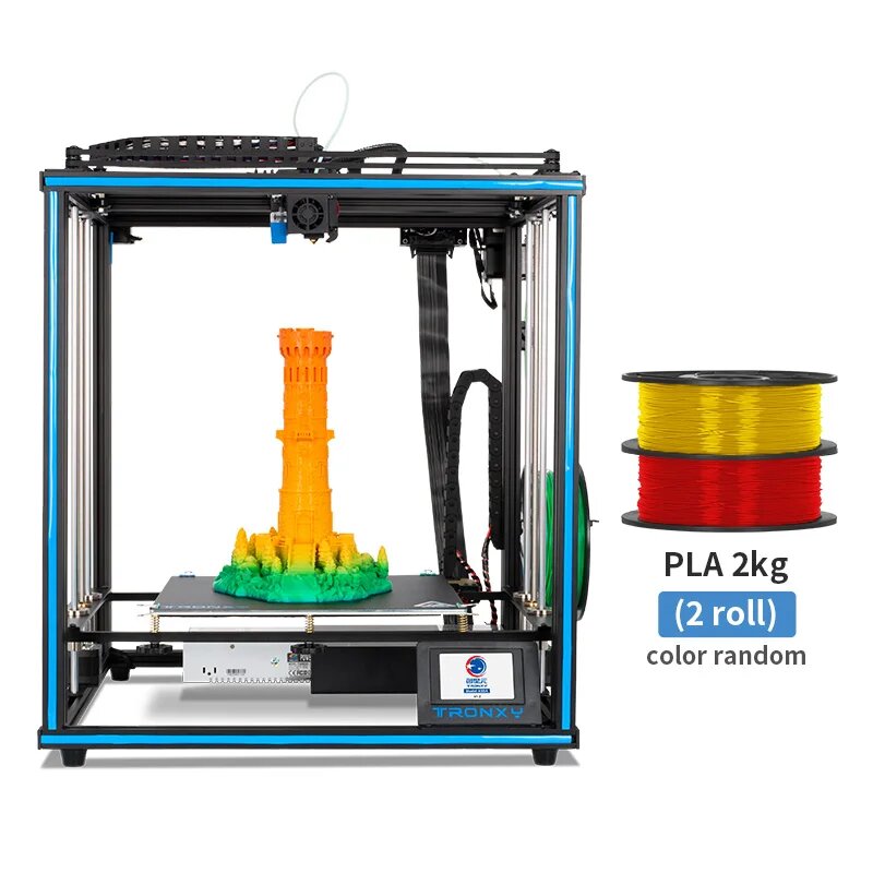 3D-принтер Tronxy X5SA. Размер печатной платформы: 3D-принтер с SD-картой 8G и руководством, набор для самодельного 3D-принтера, Impressora 3D