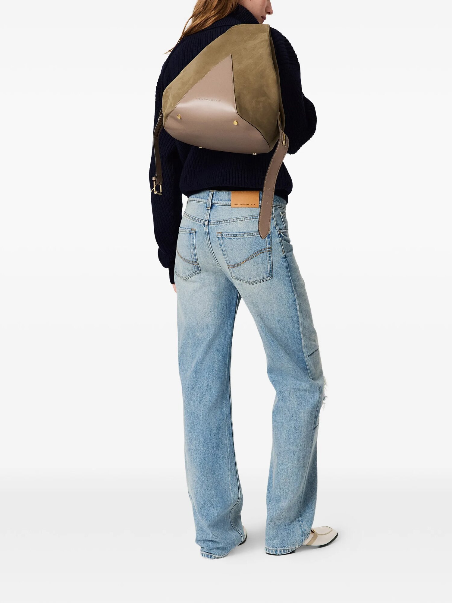 Джинсы Stella McCartney Distressed patchwork jeans, размер 40 — фото 1