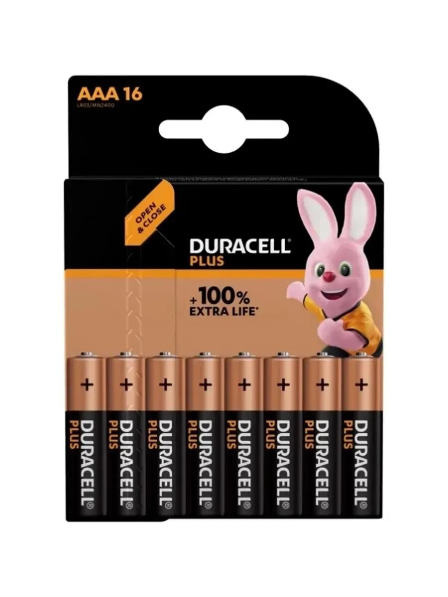 Энергия для ваших устройств — батарейки Duracell Plus AAA