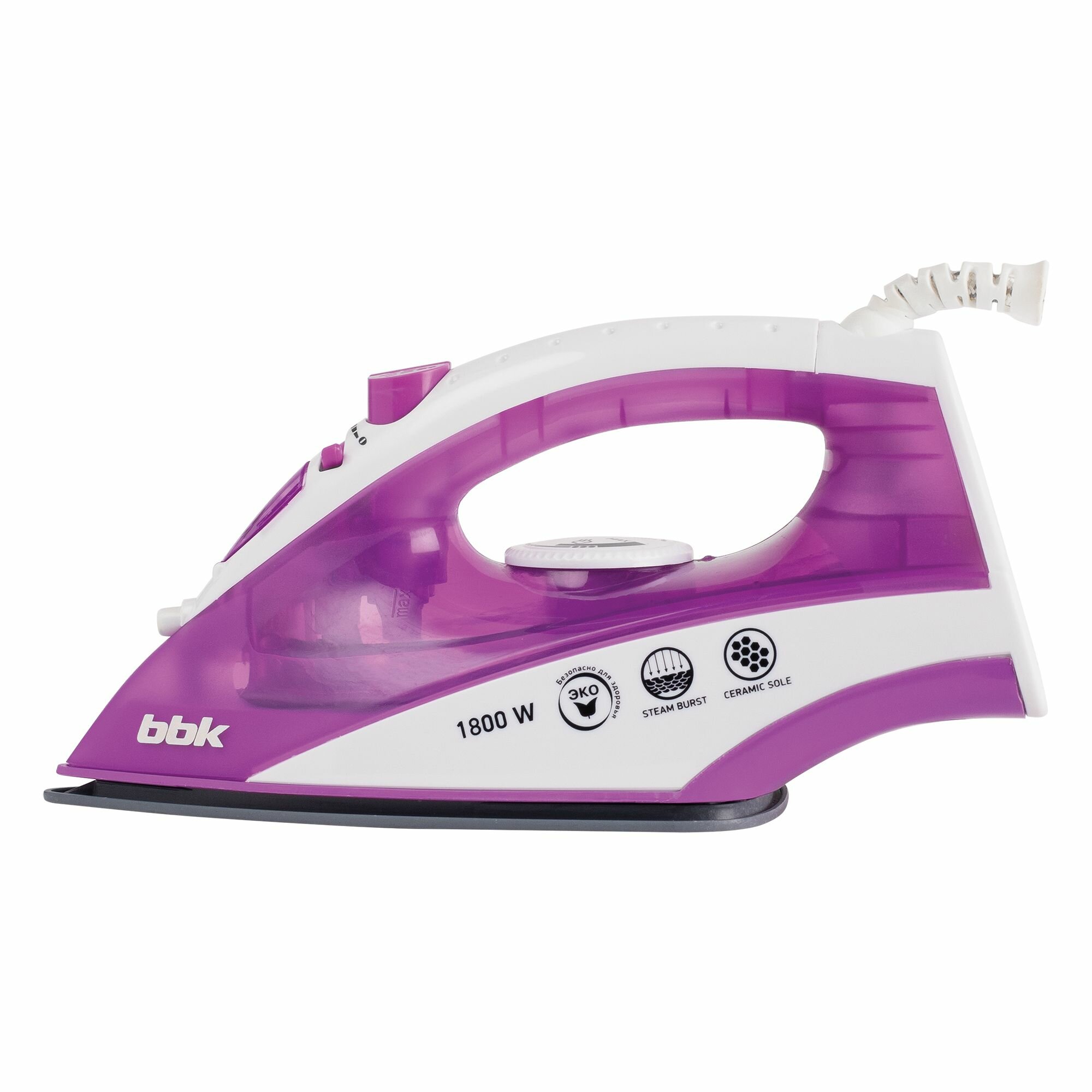 Утюг электрический BBK ISE-1802 фиолетовый