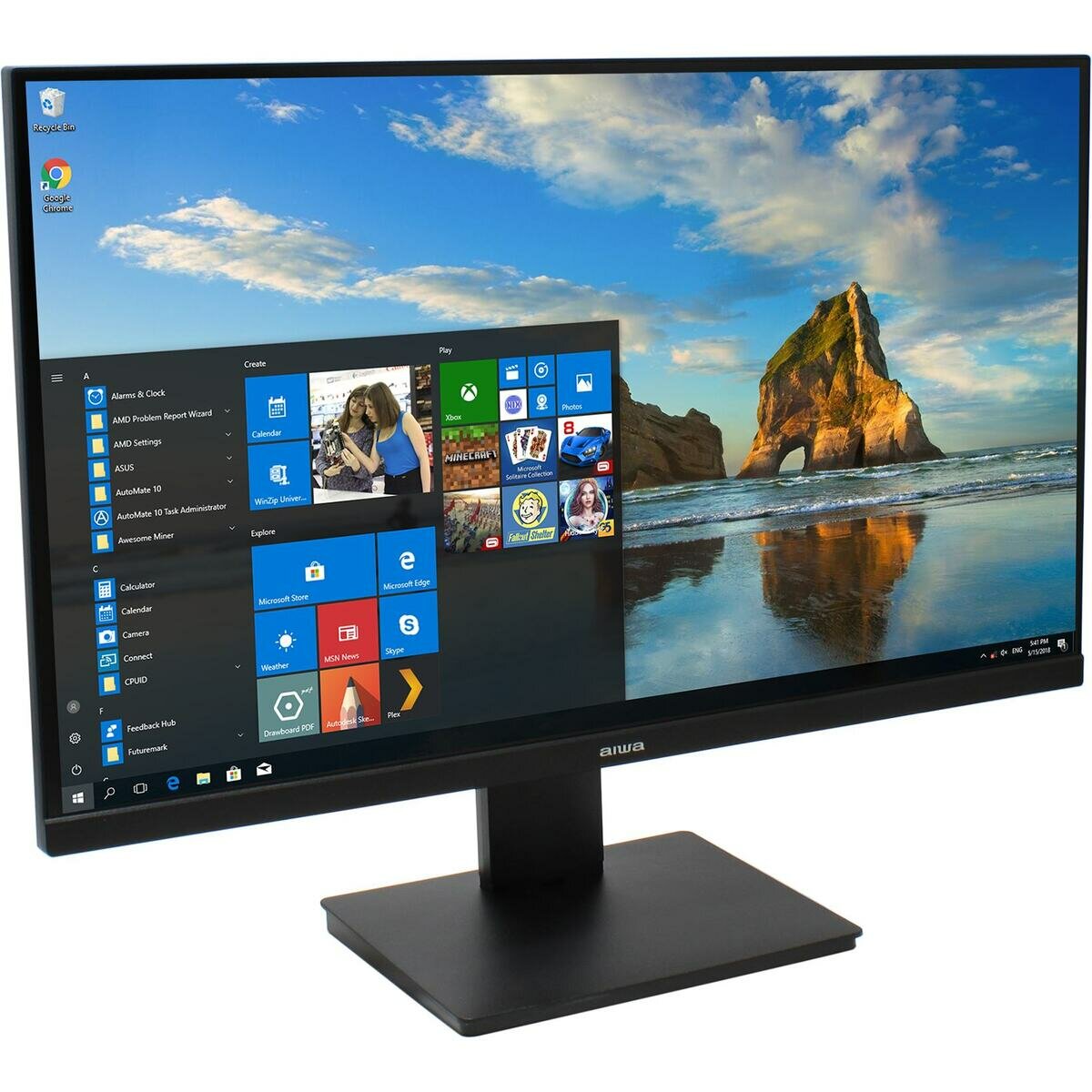 27" ЖК монитор AIWA MQ271A (LCD, 2560x1440, HDMI, DP)