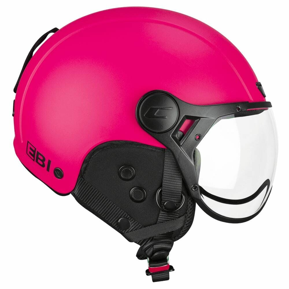 DECATHLON Шлем защитный DECATHLON EBI Mono с козырьком, розовый, 50 см