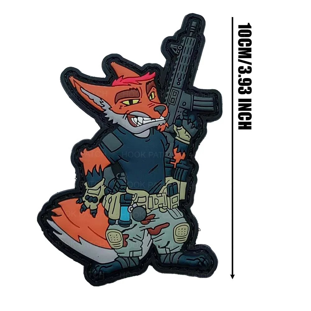 Нашивка тактическая "Фокс" PVC 12