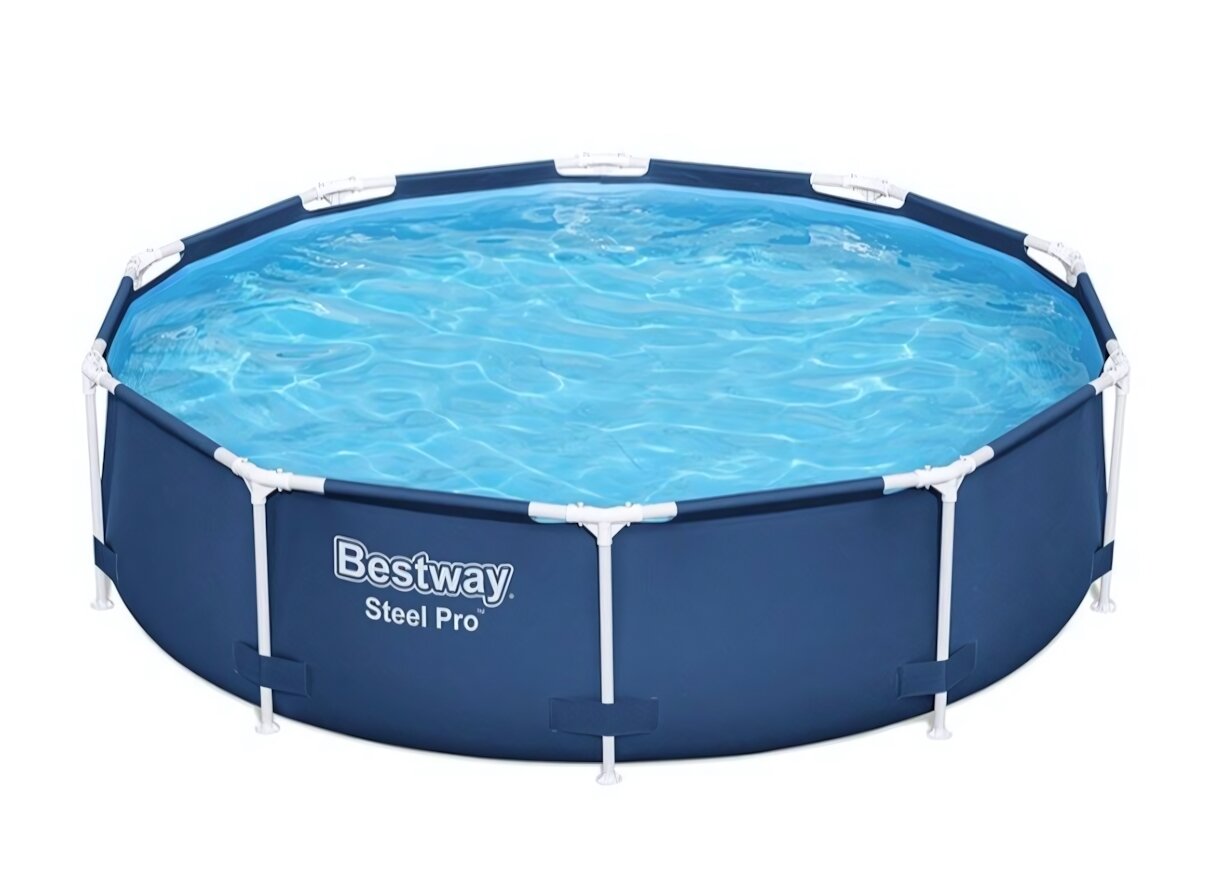 Бассейн каркасный Bestway "Steel Pro" 305х76 см, 4678 л, круглый, синий, для всей семьи