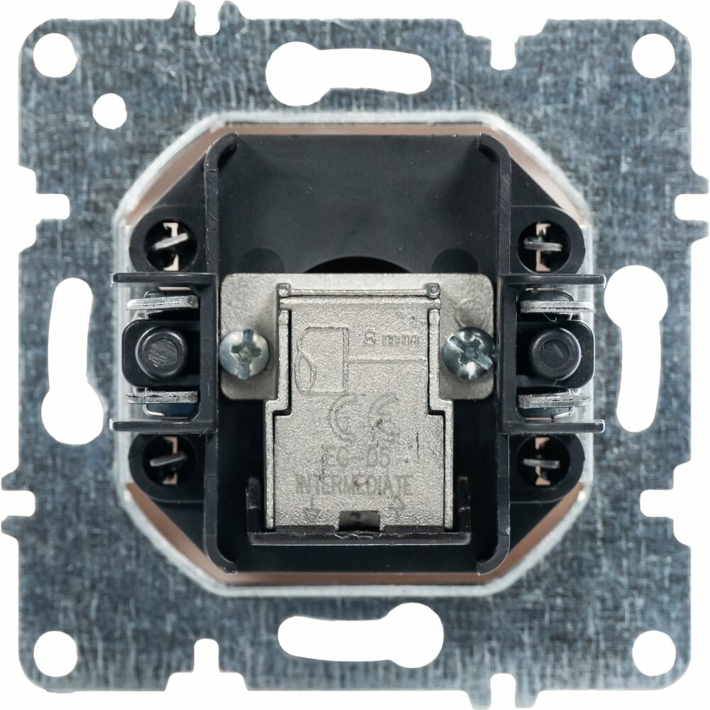 Розетка с ТВ экраном пропускная Arvia Electric цвет титановый 50052000272 — фото 1
