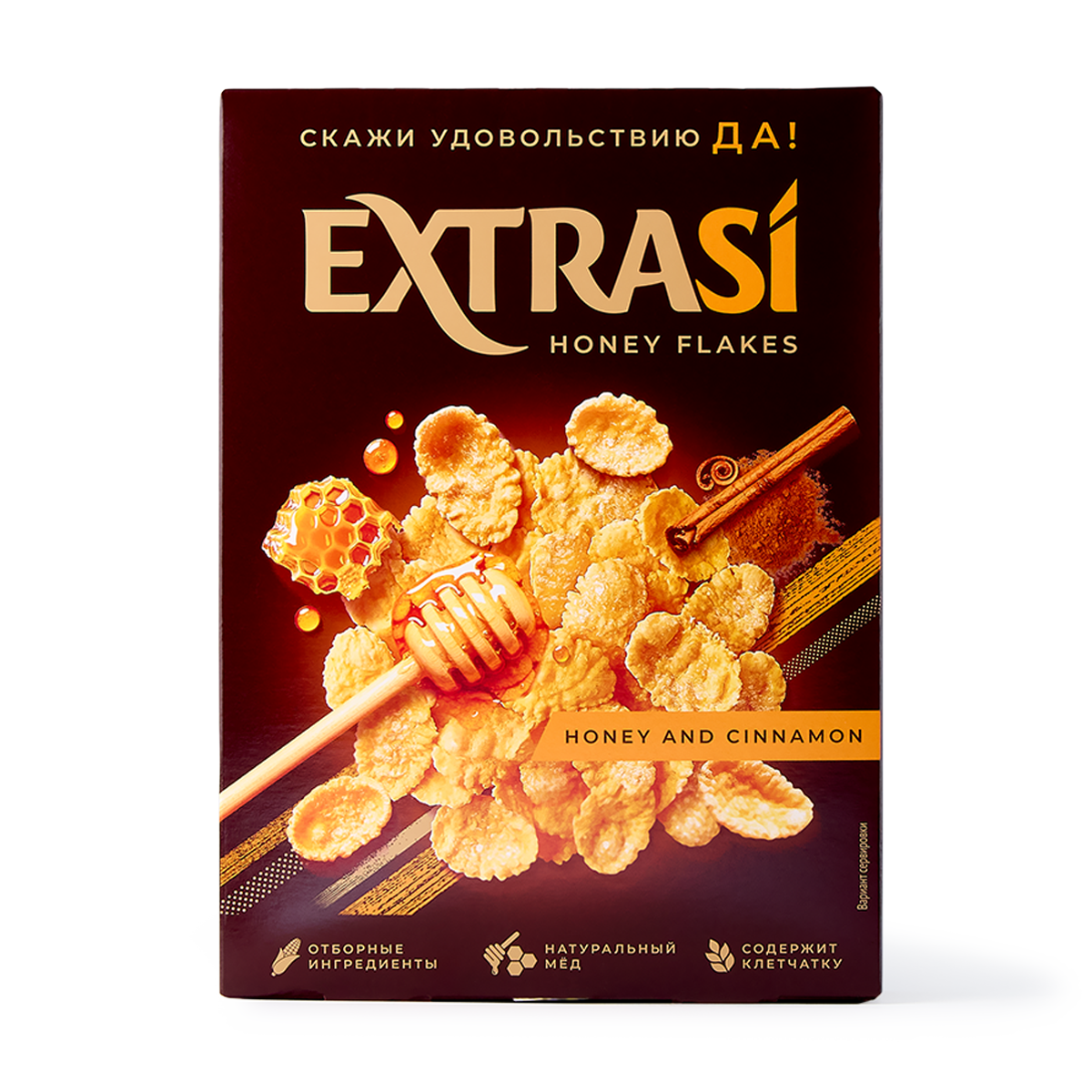 Хлопья Extrasi, с мёдом и корицей, в коробке, 250 граммов, 1 упаковка