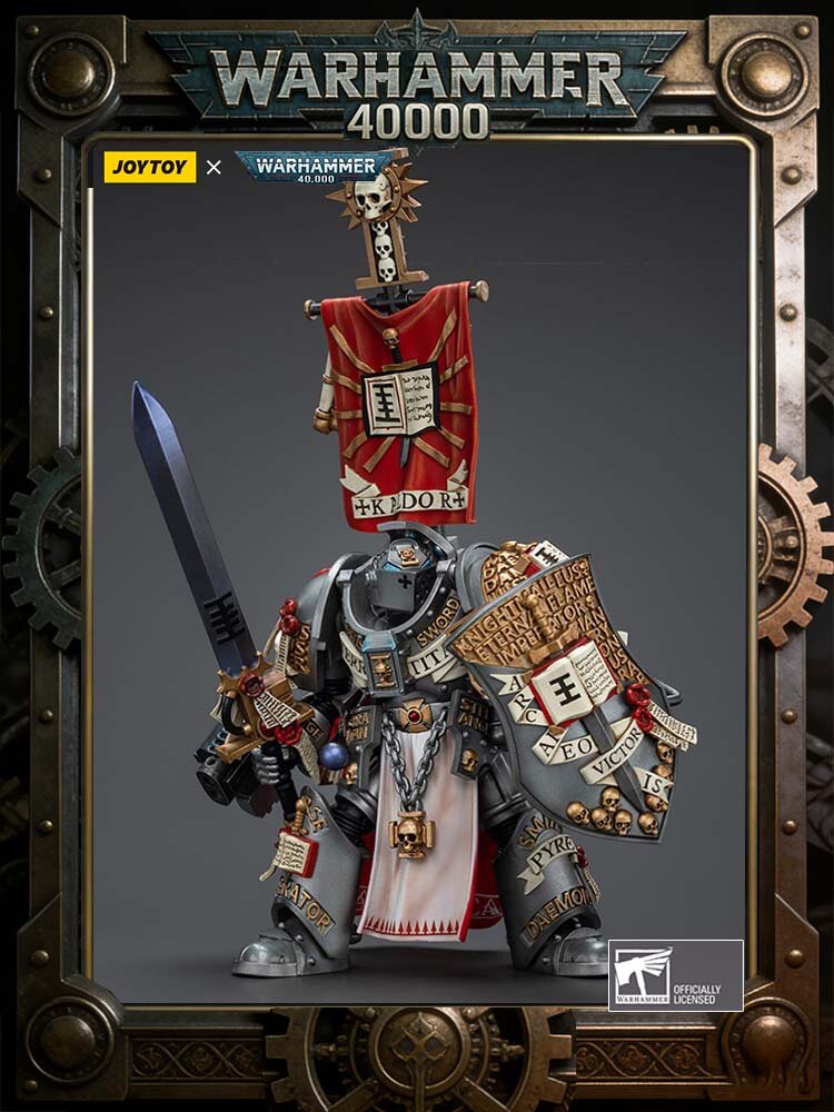 JOYTOY, Коллекционная фигурка Warhammer 40k: Кардо Драйго, Серые Рыцари, 1:18