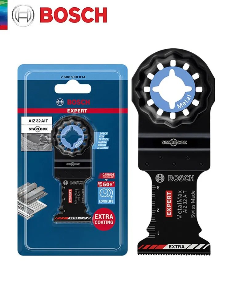 Насадка для реноватора Bosch Starlock Expert Metal Max AIZ 32 AIT для резки дерева и металла Карбид