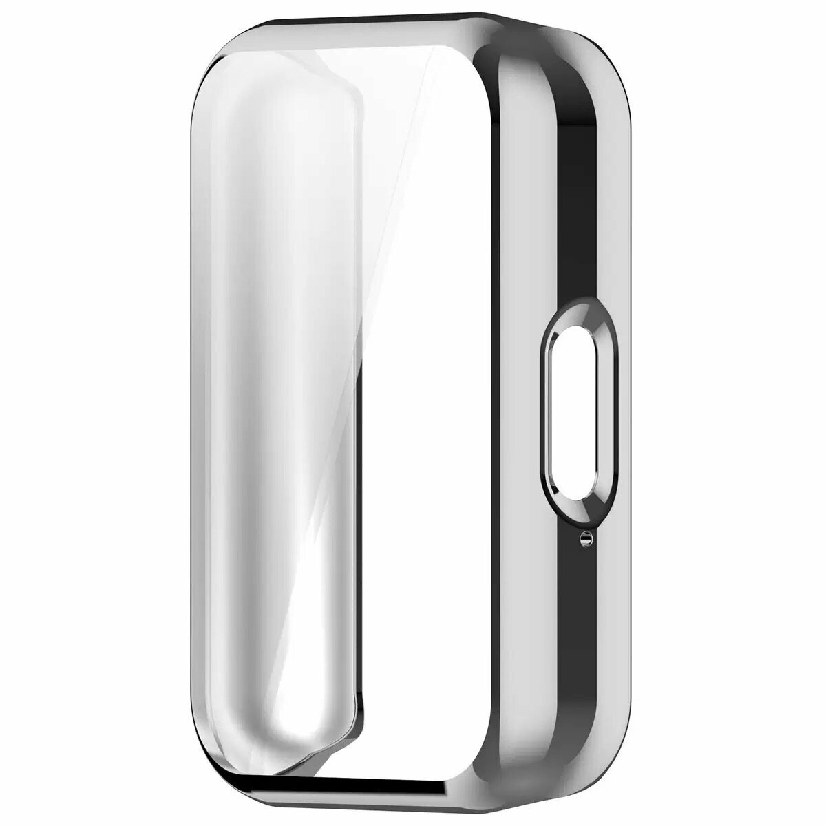 Смартфон-часы Samsung Galaxy Fit3 защитный чехол из ТПУ с полным покрытием и серебристым электропокрытием