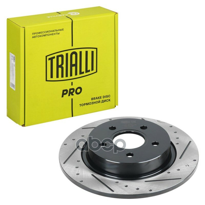 Диск торм. для а/м Ford Focus II (05-) зад. d=280 (перф/слот/окраш) (DF 122s) PRO Trialli арт. DF 122s
