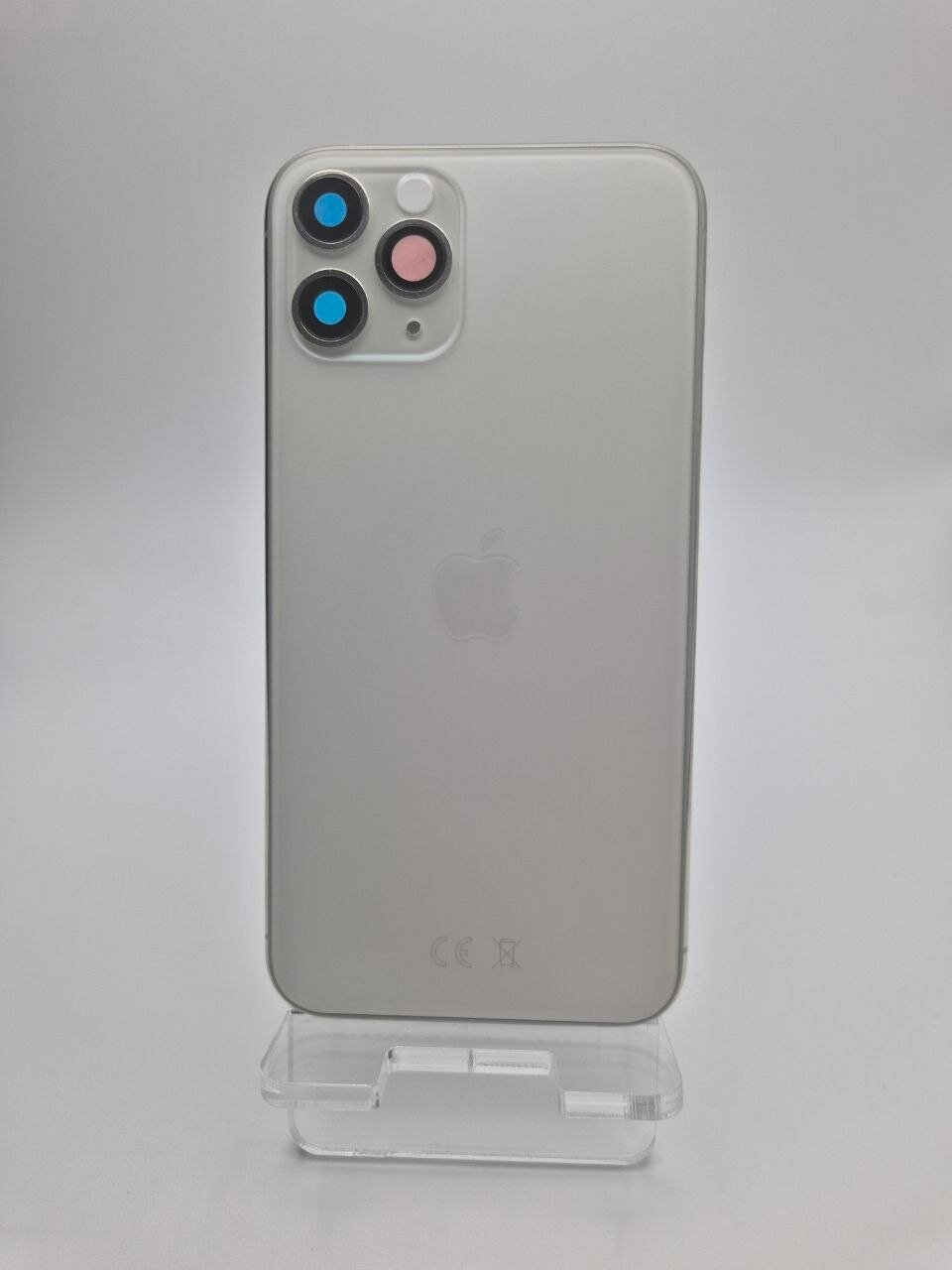Корпус для IPhone 11 Pro белый (SILVER), комплект кнопок, сим-лоток — фото 1