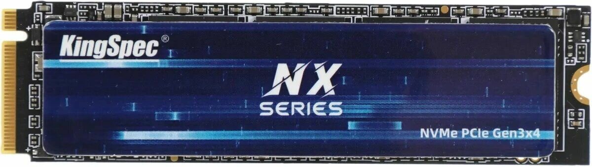 Жесткий диск SSD накопитель KINGSPEC NX-1TB 1ТБ, M.2 2280, PCIe 3.0 x4, NVMe, M.2
