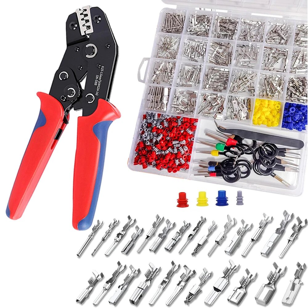 Комплект клеммных соединителей Pin Connector 25 типов 660 шт. 660PCS and pliers