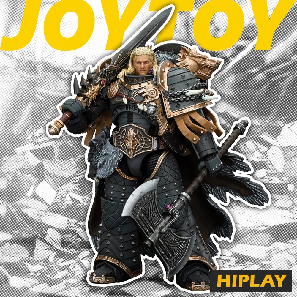 HIPLAY JOYTOY Warhammer The Horus Heresy Космические Волки Leman Russ Primarch of the VIth Legion JT6137 1/18