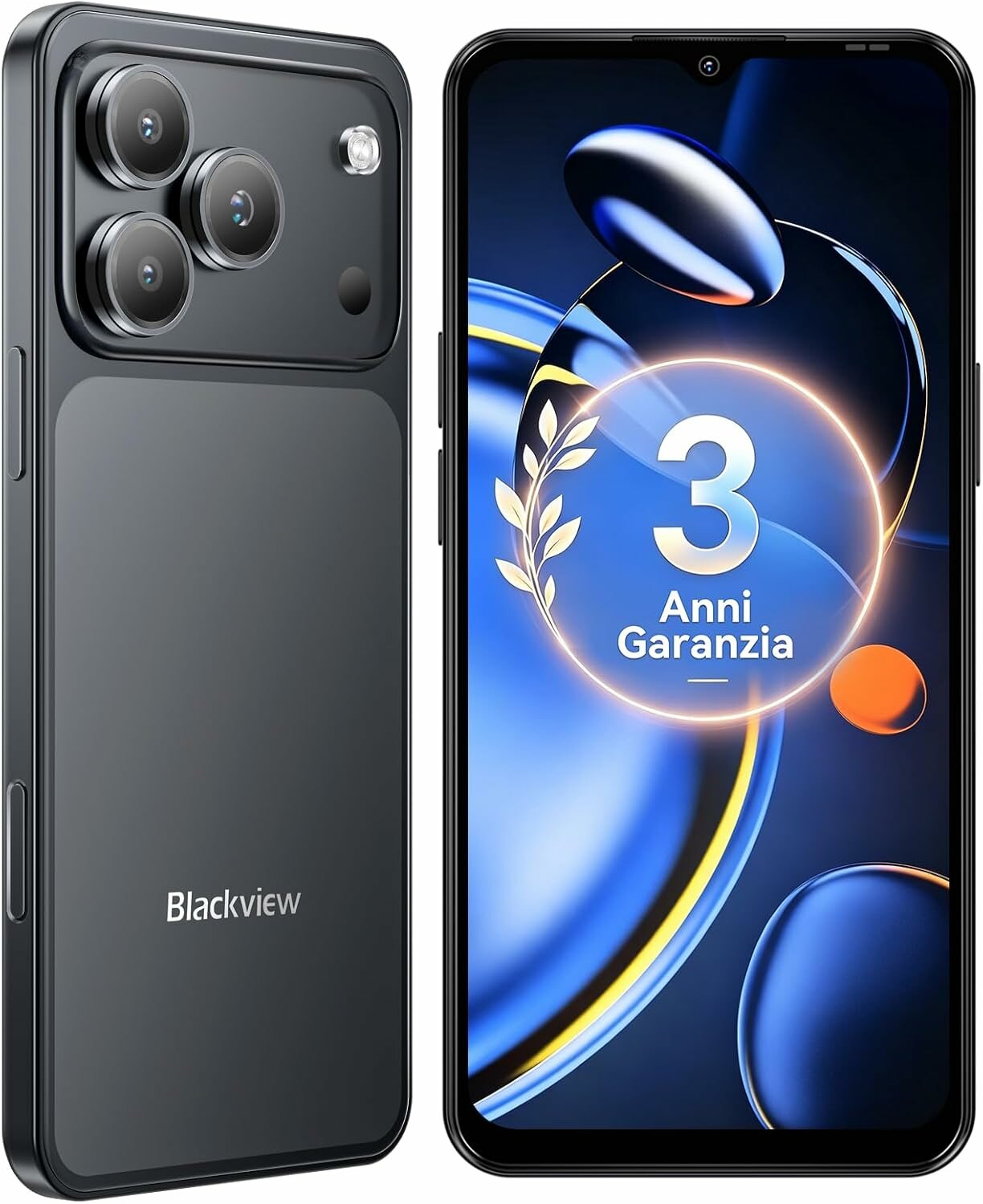 Смартфон Blackview WAVE 7C, Android 16, 16 (4+12) ГБ 128 ГБ памяти, 6,56-дюймовый экран, аккумулятор 5000 мАч