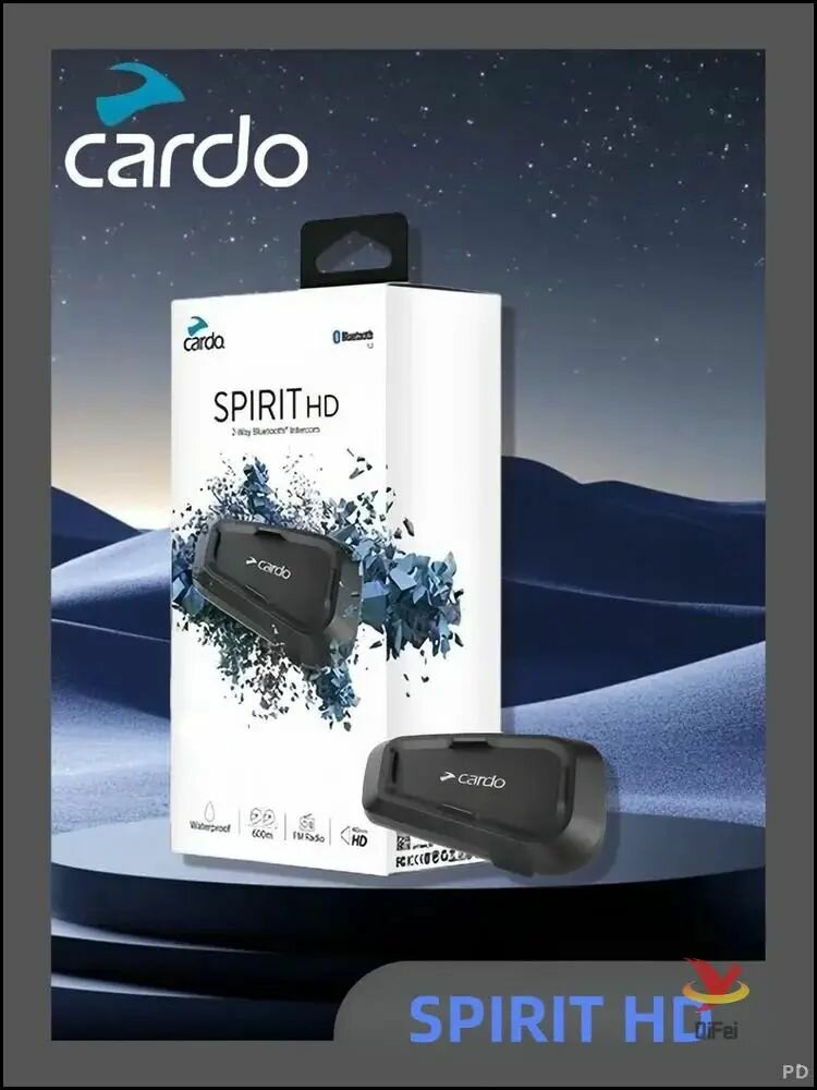 Мотогарнитура CARDO SPIRIT HD SINGLE для шлема / мотоциклетная-x