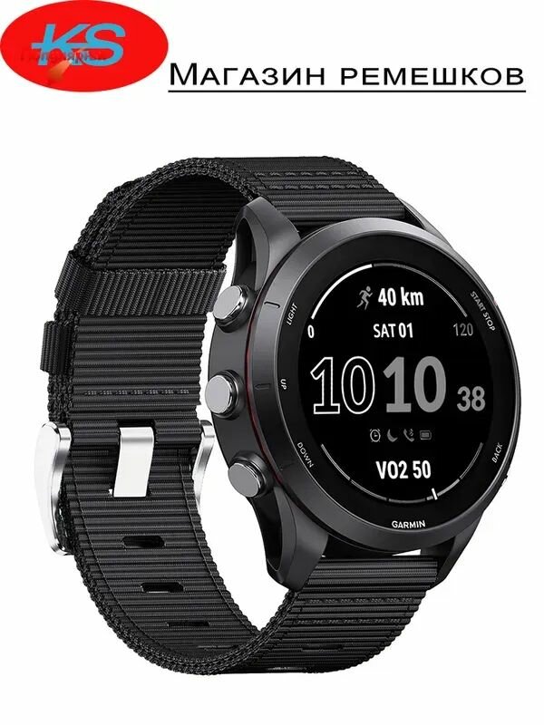 Нейлоновый ремешок для часов 22мм Тканевый браслет для смарт-часов Samsung Galaxy Watch , Gear S3 / Amazfit Pace , Stratos , GTR / Huawei Honor Watch / Xiaomi Haylou / Realme , Ремень 22 мм универсальный ремешок запасной ремешок