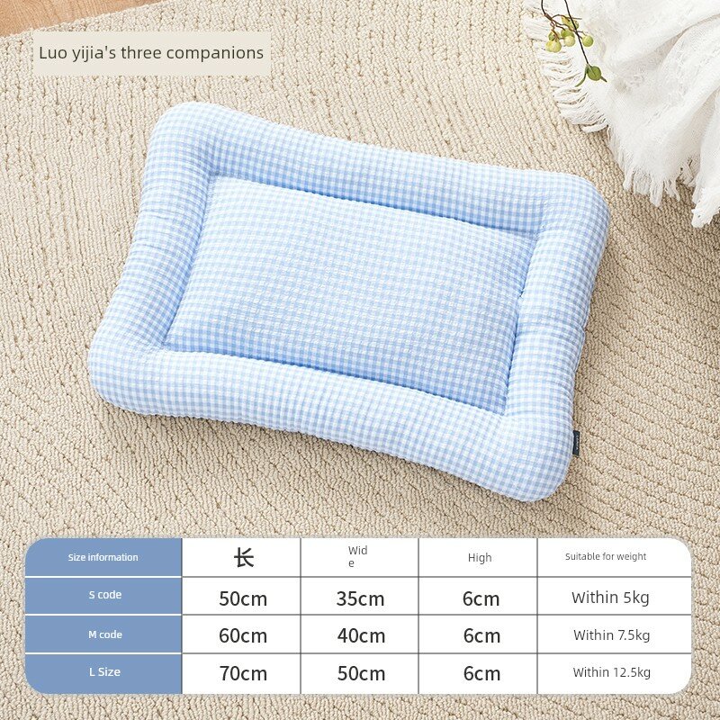 Четырехсезонная подушка для кошек и собак Sea Salt Blue M-40x60см, до 15 фунтов