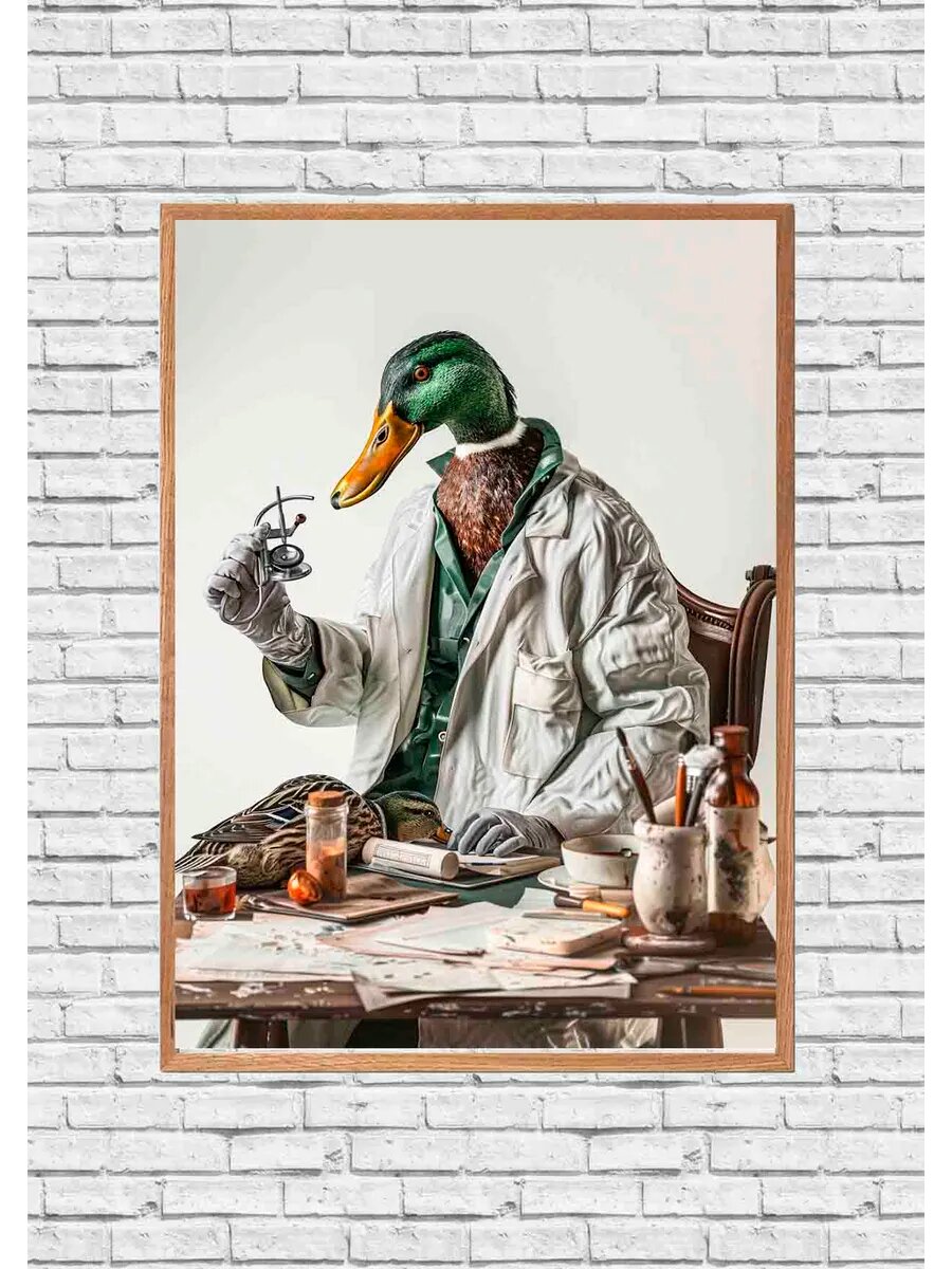 Птичий доктор-кряква 2, Плакат 30x42см