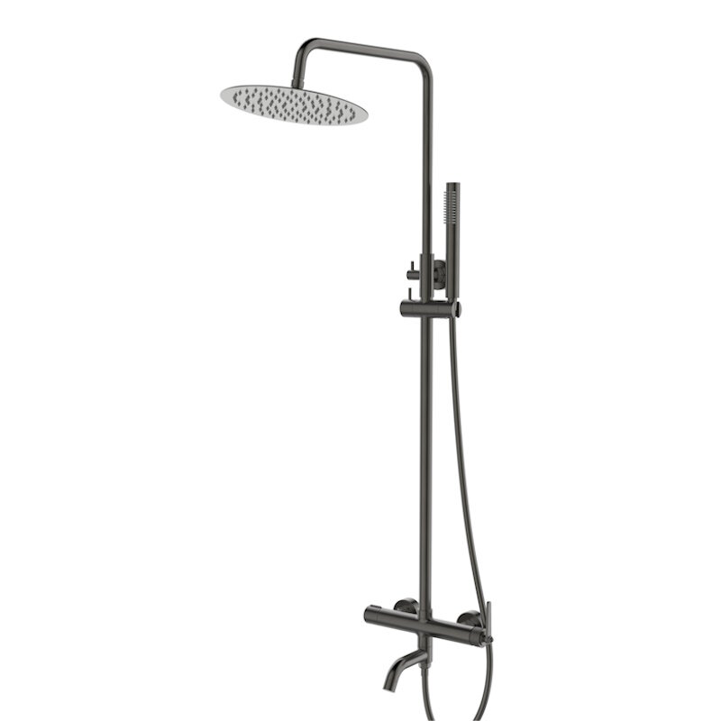 Душевая система Esko Bangkok Gun metal ST250BGGM, оружейная сталь