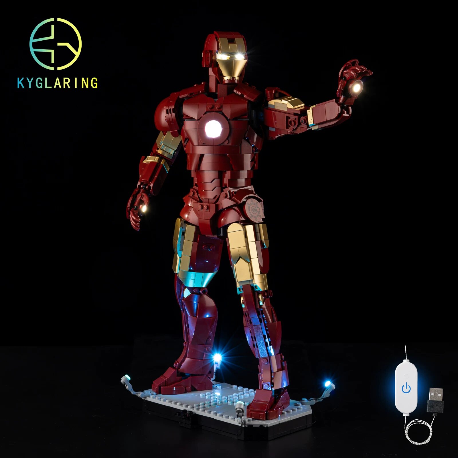 Светодиодная подсветка для LEGO 76344 Iron Man Mark 3 сенсорное управление для Марвел супергеройской серии