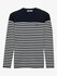 Свитер Prada Striped ribbed sweater, размер 42, , blue