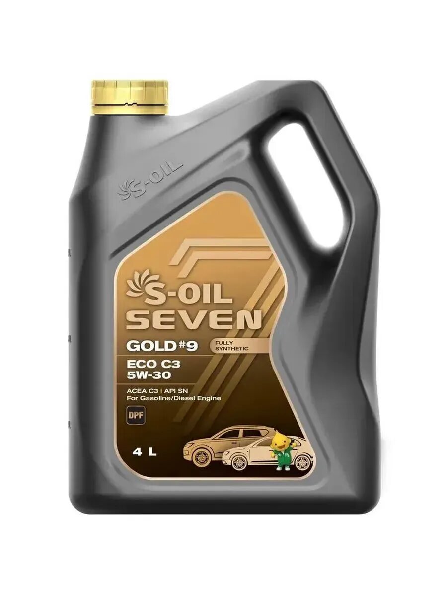 S-OIL E107752 7 Gold #9 ECO C3 5W-30 синтетика, 4 л