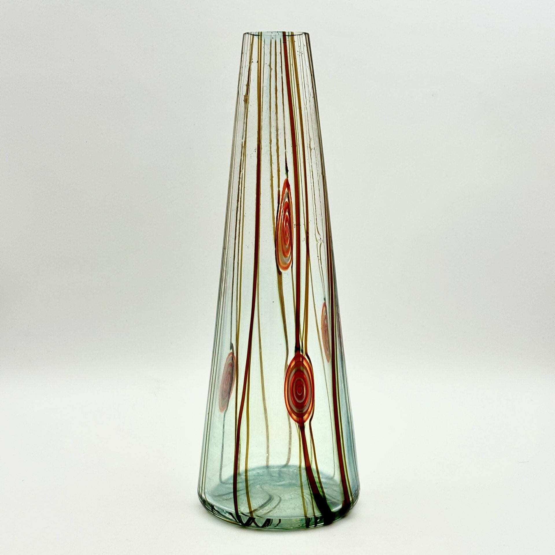 Ваза интерьерная, строгой формы, в стилистике Lino Tagliapietra, стекло, Murano, Murano