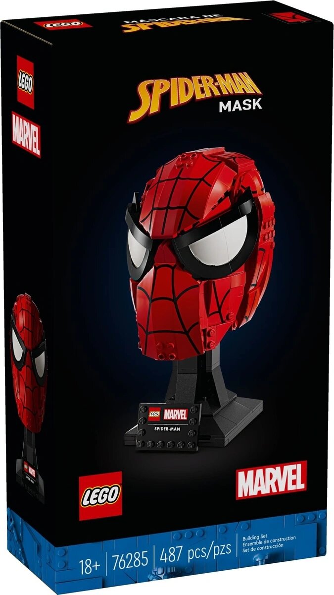 Конструктор LEGO Super Heroes 76285 Маска Человека-паука, 487 деталей, 18+
