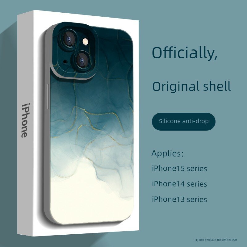 Жидкокремниевый чехол для iPhone 16 Pro Max в мягком туманном синем цвете с защитой объектива