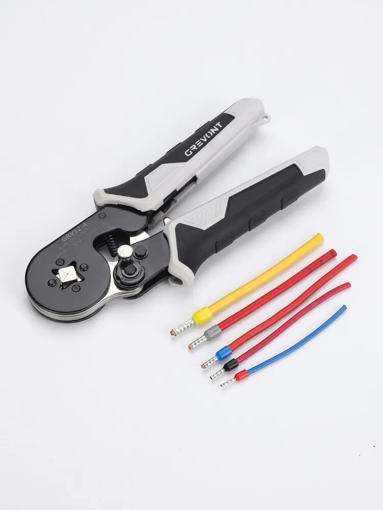 Пресс-клещи обжимные GRV 12-4 / 0,08-10мм2 28-7AWG / 2х0,25-2х6мм2 23-10AWG