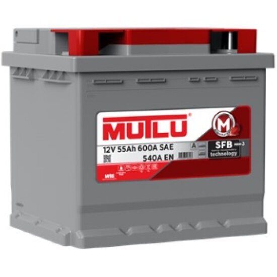 Аккумулятор Mutlu SFB L1.55.054. A, 207x175x190, обратная полярность, 55 Ач