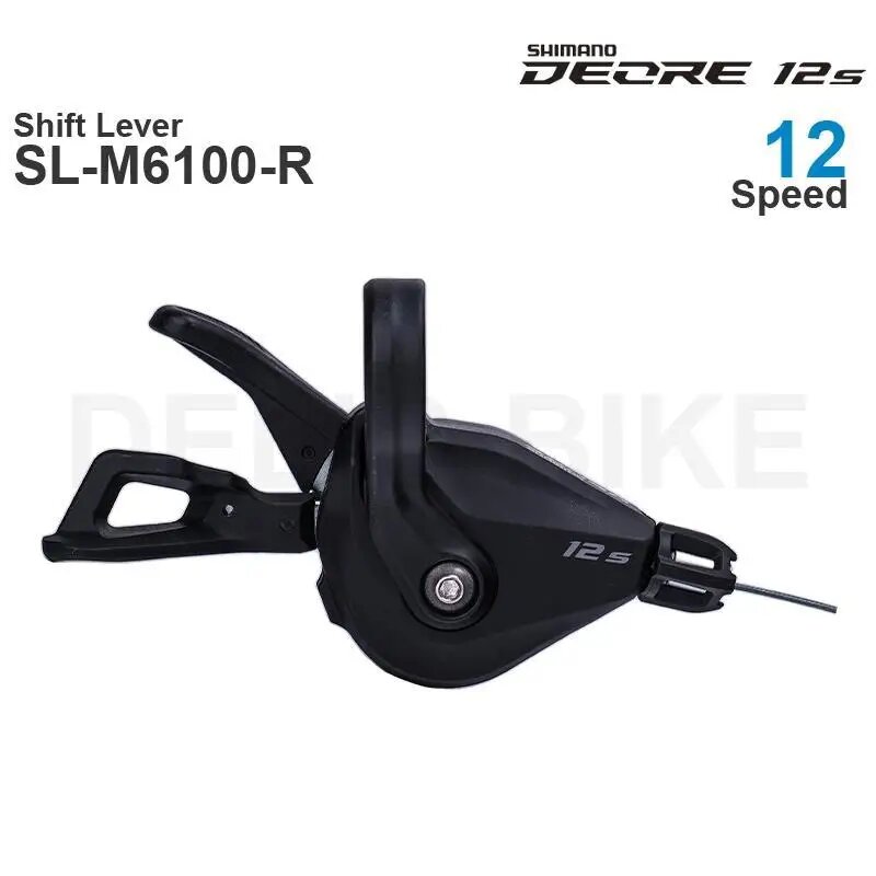 Shimano Deore SL-M6100-R 12-Speed, Черный
