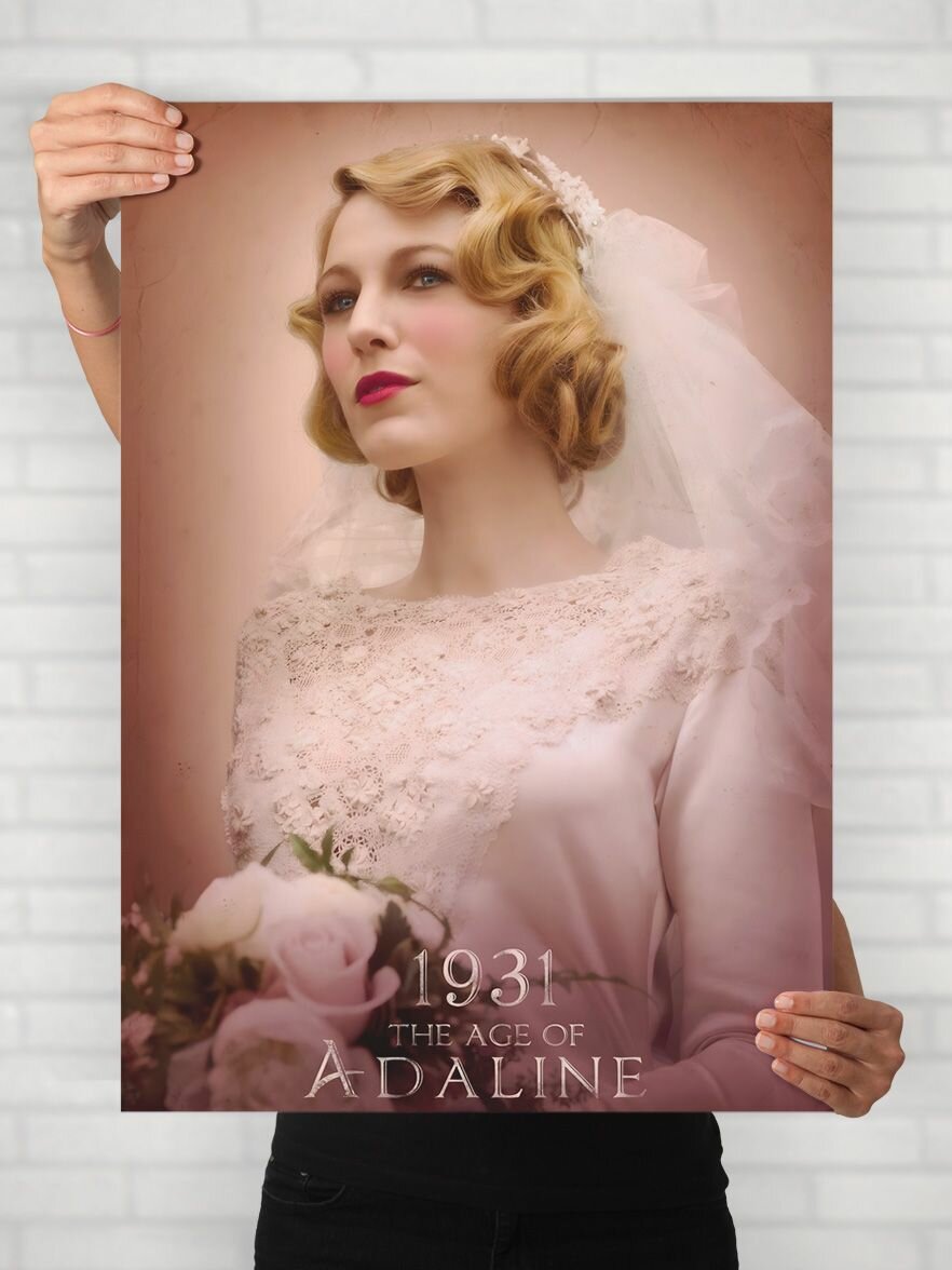 Плакат на стену для интерьера Век Адалин (Age Adaline - Адалин Боуман 2) - Постер по фильму кино формата А2 (42x60 см)