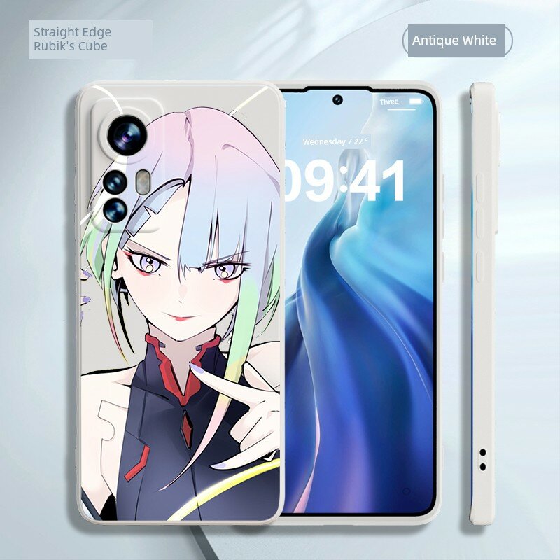 Чехол для смартфона Redmi K80 из жидкой силикона, античный белый цвет, дизайн Люси для аксессуаров