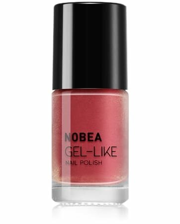 Лак для ногтей NOBEA Metal Gel-like Nail Polish, оттенок sunset coral #N53, 6 мл