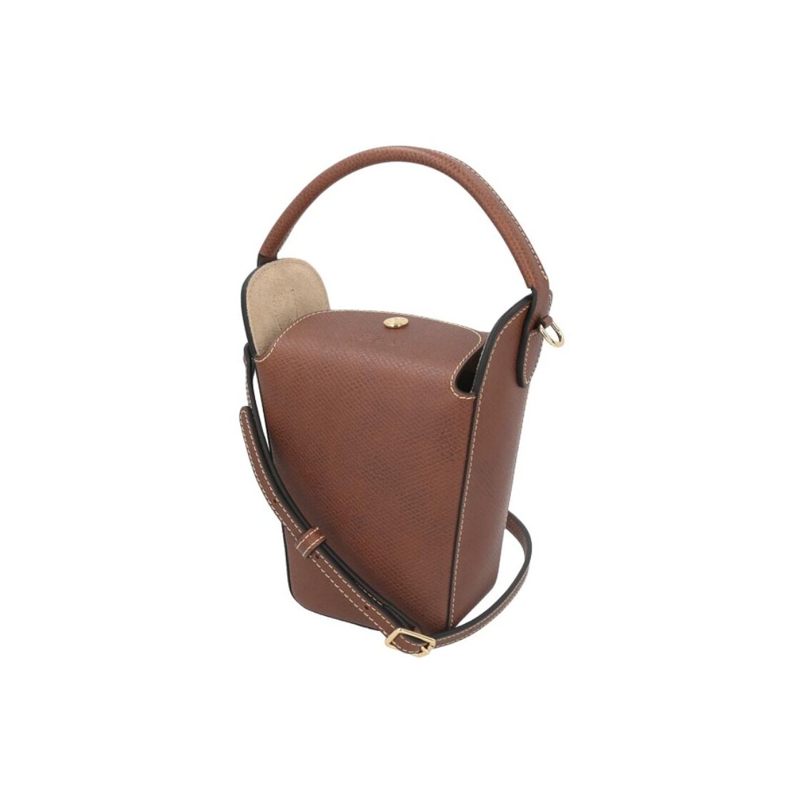 Сумка Longchamp, фактура матовая, коричневый — фото 1