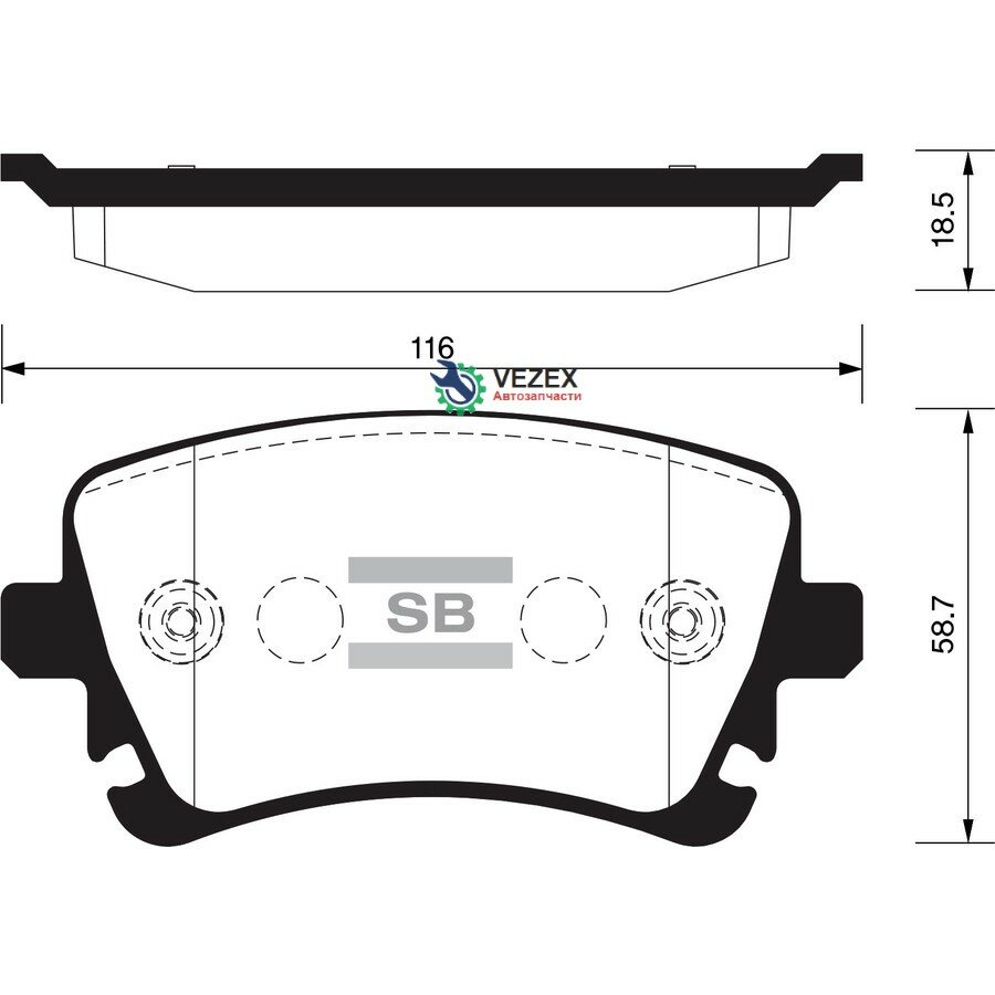 SANGSIN BRAKE SP2112R SP2112R колодки дисковые задние! \ VW Phaeton 6.0/5.0TDi, Audi A6 4.2 02>